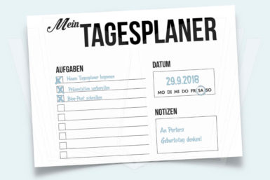 Tag planen: Tipps + Vorlagen für den schnellen Feierabend